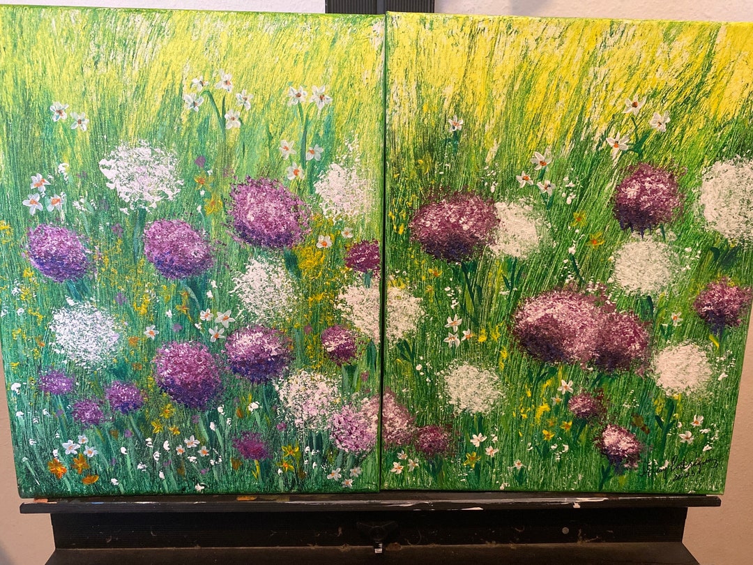 Flower Diptych - Etsy