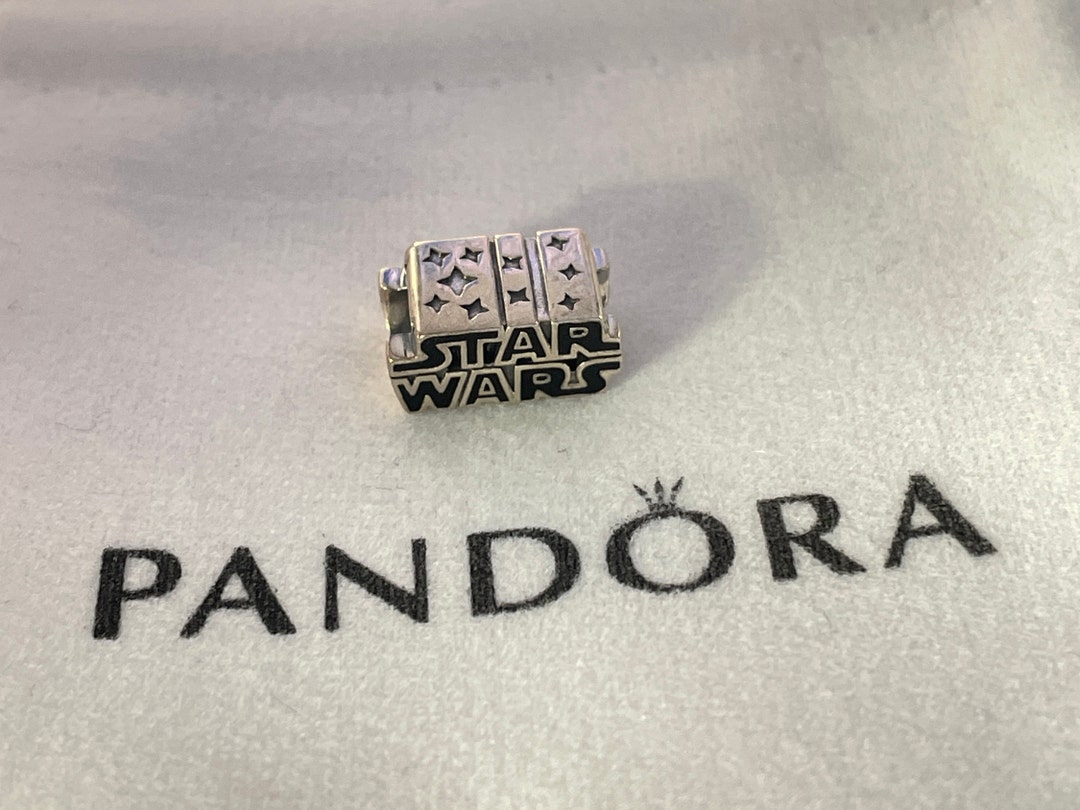 Authentic Pandora Star Wars Silver 3D Logo Charm Exclusive Charm ...