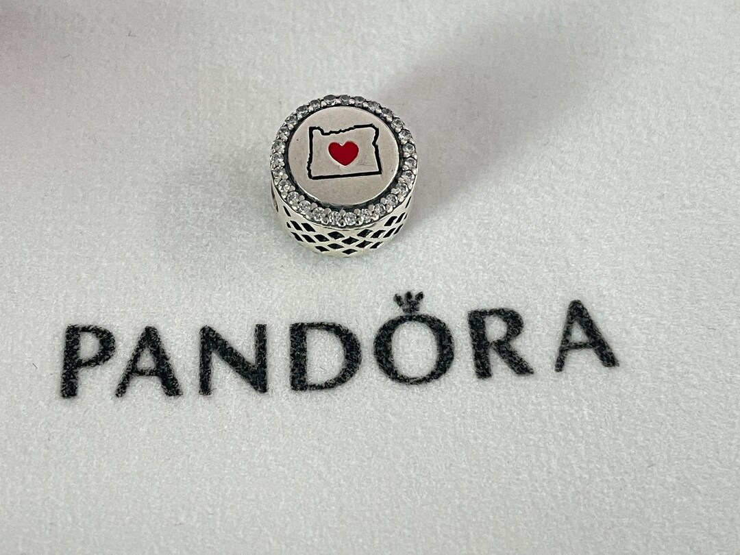 Authentic Pandora Oregon Map Exclusive Charm S925 Sterling Silver for ...