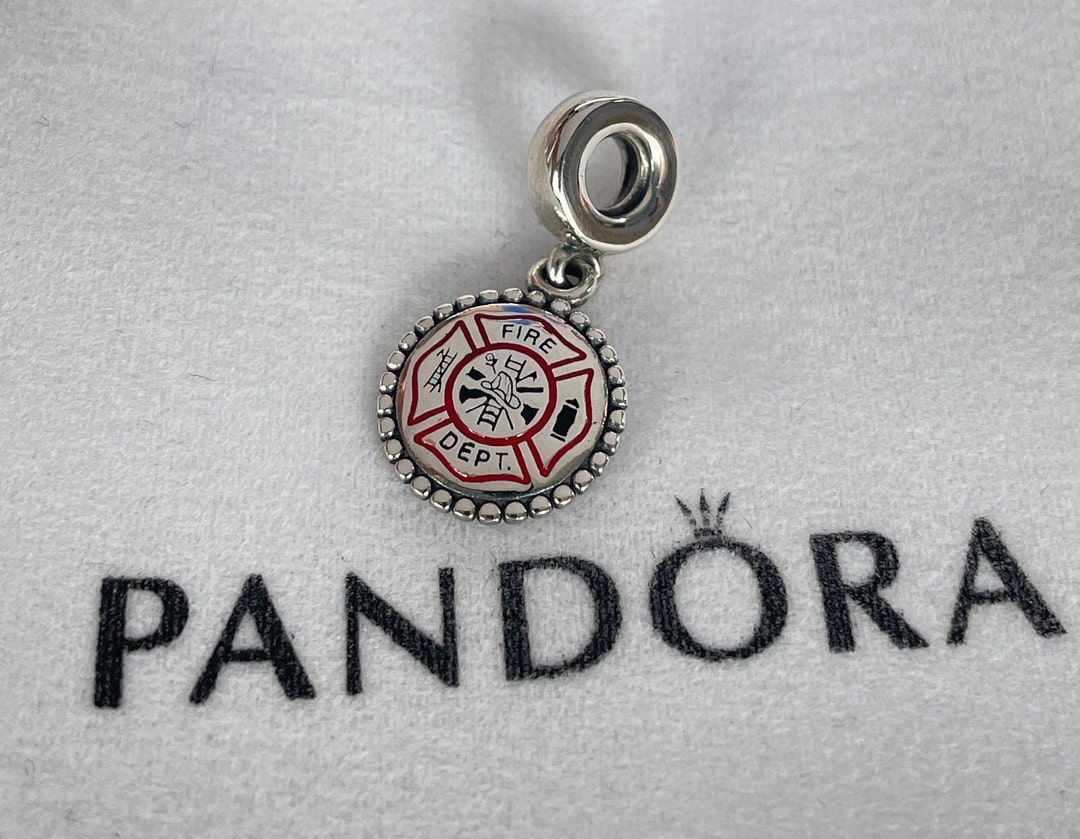 Authentic Pandora FIRE DEPT Exclusive Charm Exclusive Dangle Charm S925 ...