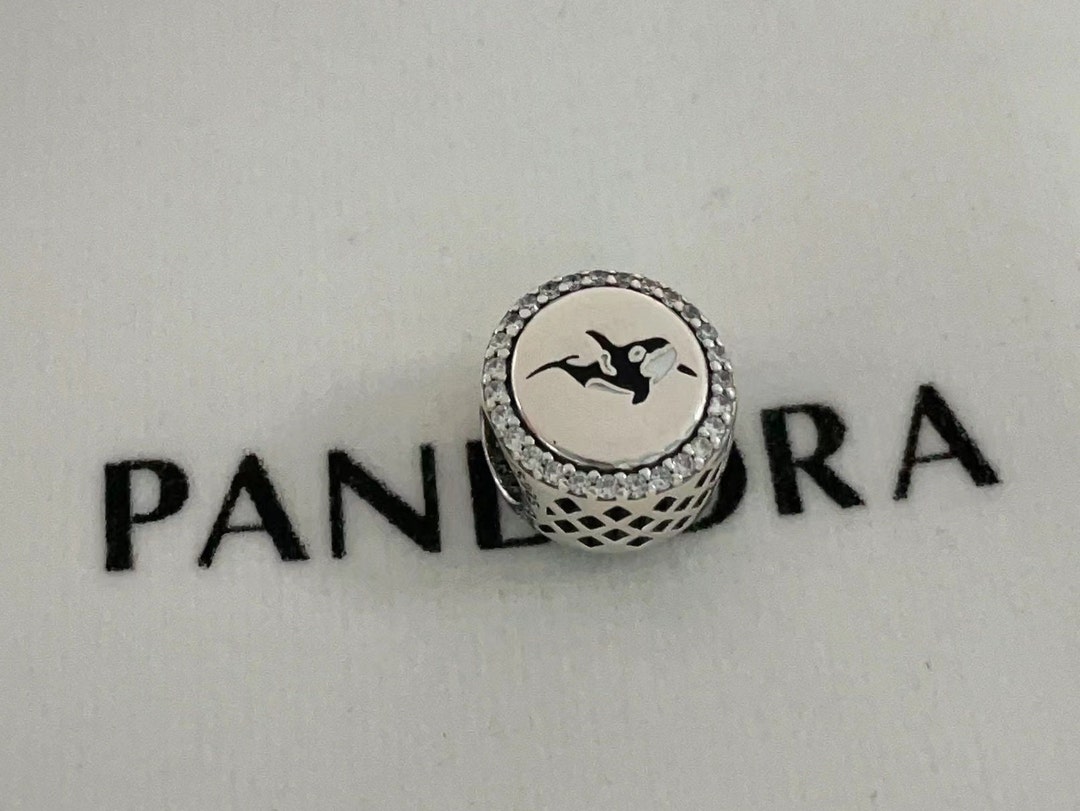 Authentic Pandora Victania Killer Whale Sea Dangle Charm S925 Sterling ...