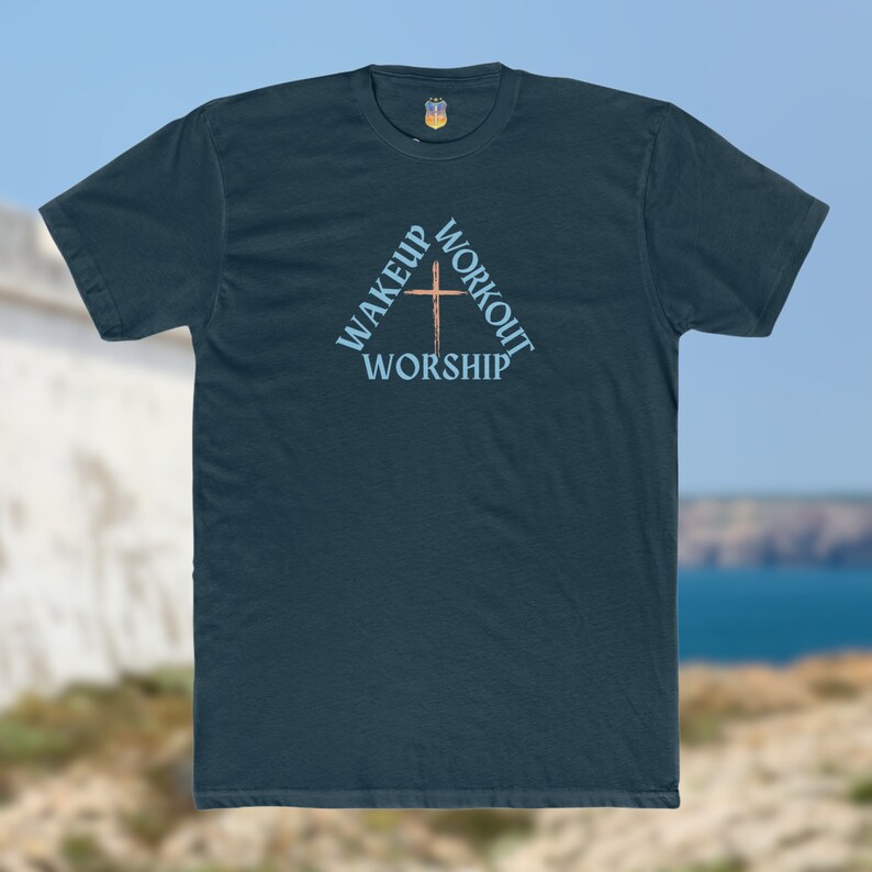 Gym Christian Men T Shirt, Aesthetic Christian Apparel Workout Worship ...