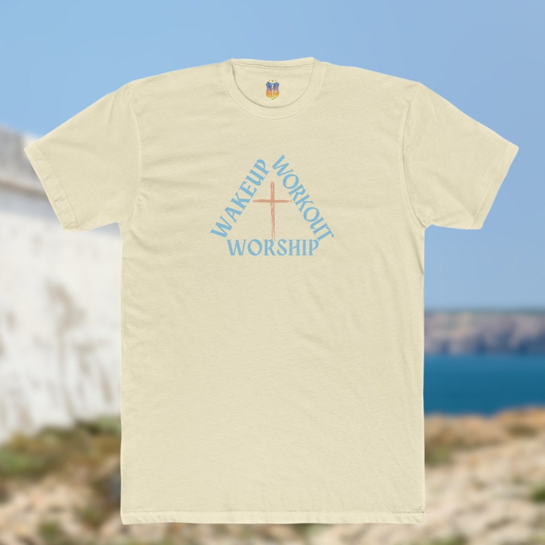 Gym Christian Men T Shirt, Aesthetic Christian Apparel Workout Worship ...