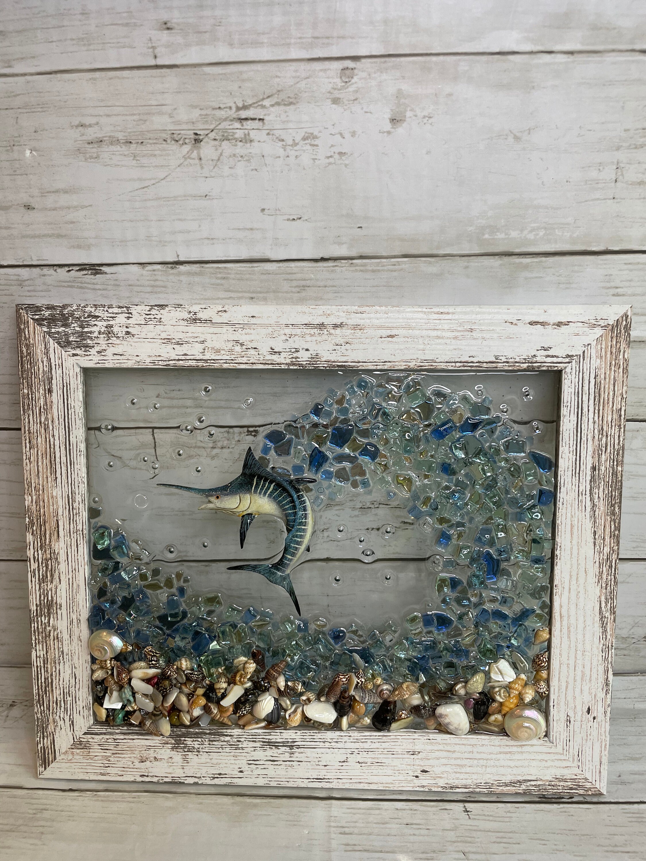 Fish Wall Decor in Glass Frame - Etsy
