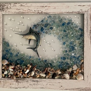 Fish Wall Decor in Glass Frame - Etsy