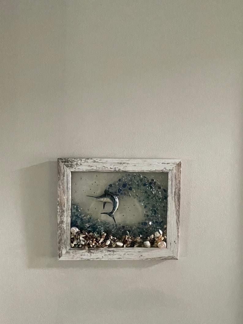 Fish Wall Decor in Glass Frame - Etsy