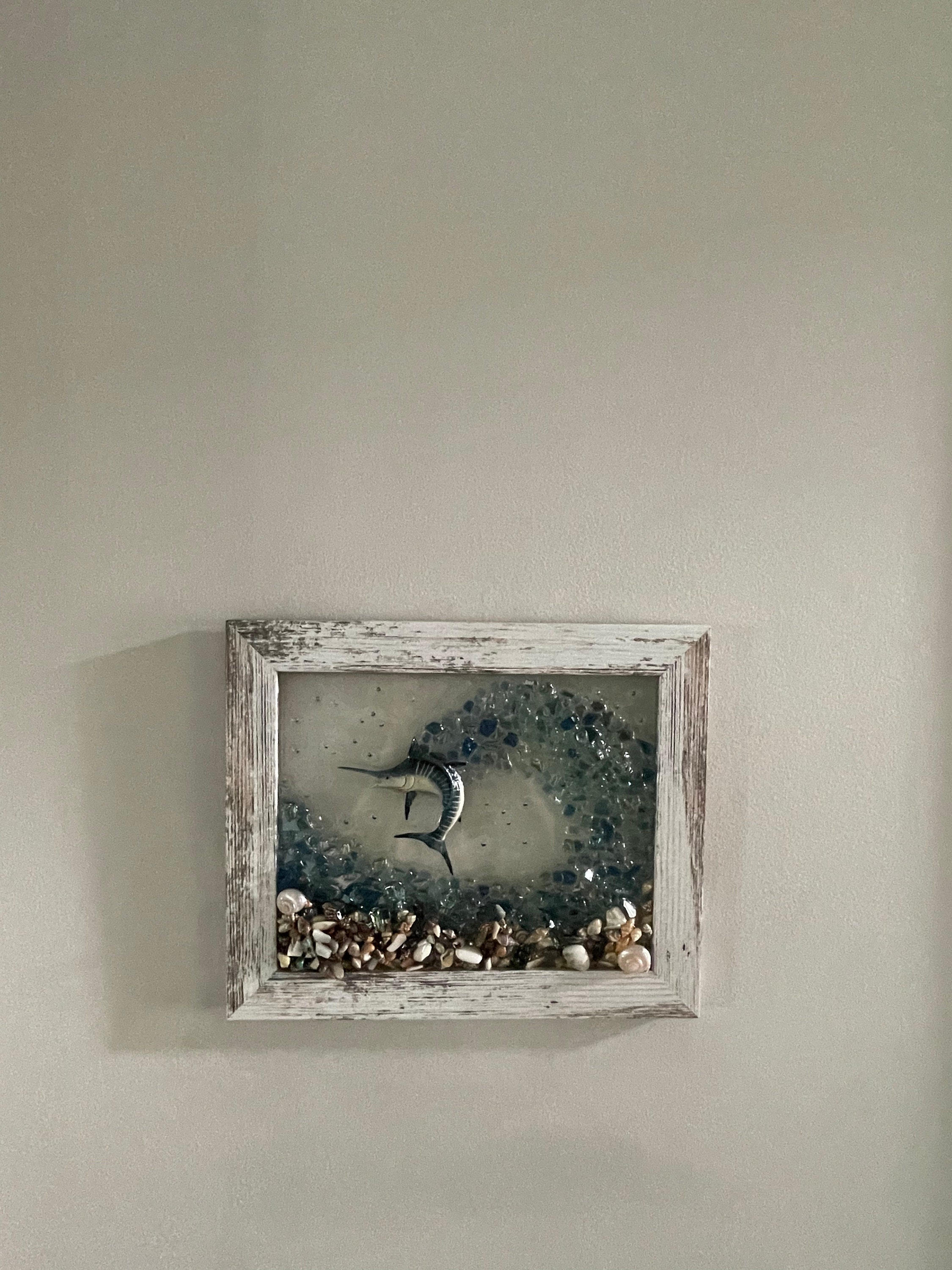 Fish Wall Decor in Glass Frame - Etsy