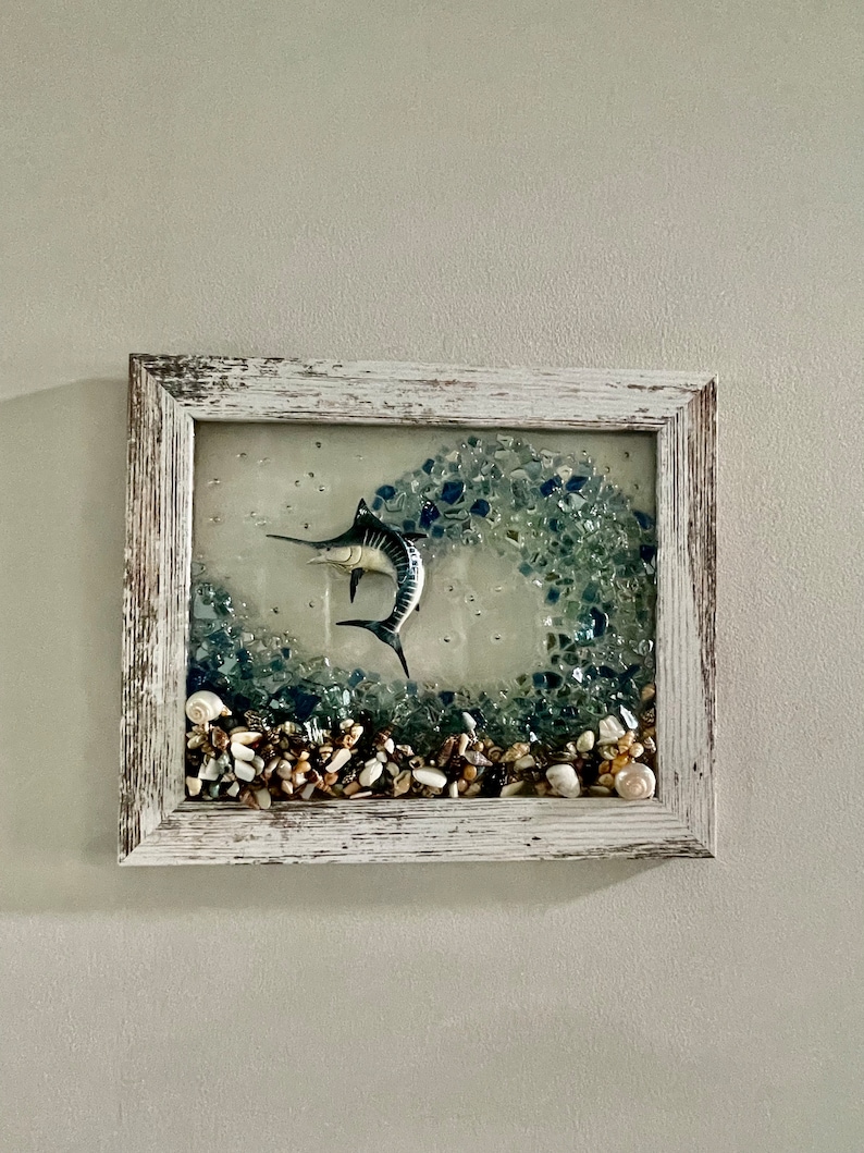 Fish Wall Decor in Glass Frame - Etsy