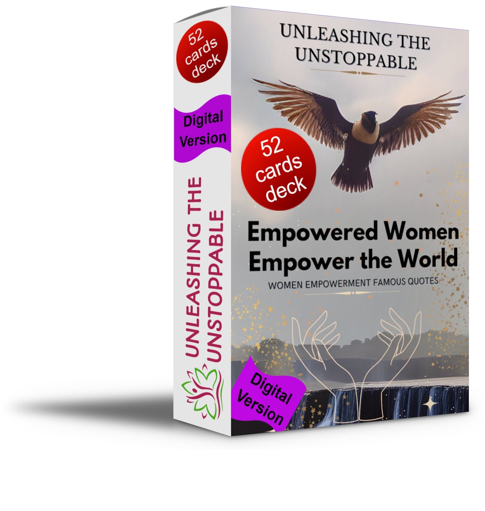 Motivational Card Deck, Printable, Self-development and Women ...