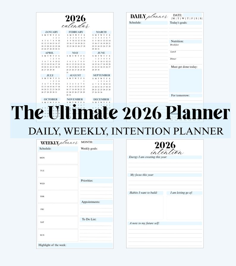 2026 Digital Planner | Weekly & Daily Planning (digital Download) - Etsy