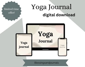 Yoga Journal Template Digital Download 8.5x11 - Etsy