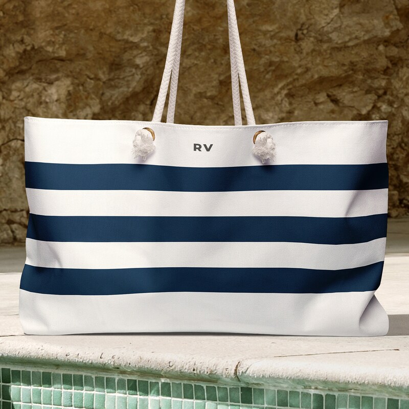 Monogram Beach Bag - Etsy