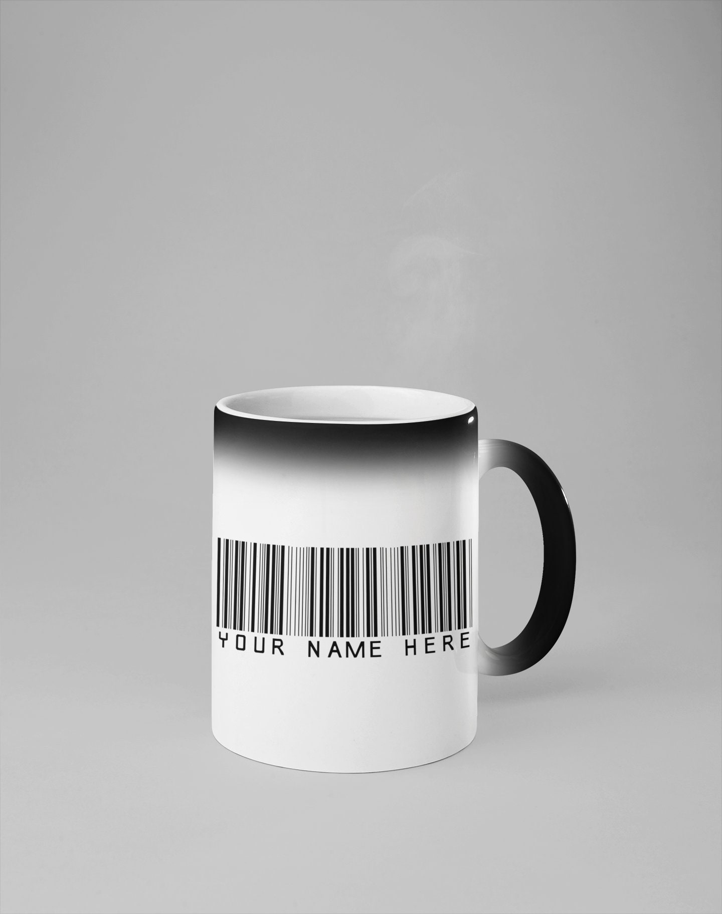 Personalized Coffee Mug With Custom Text, Unique Barcode Design ...