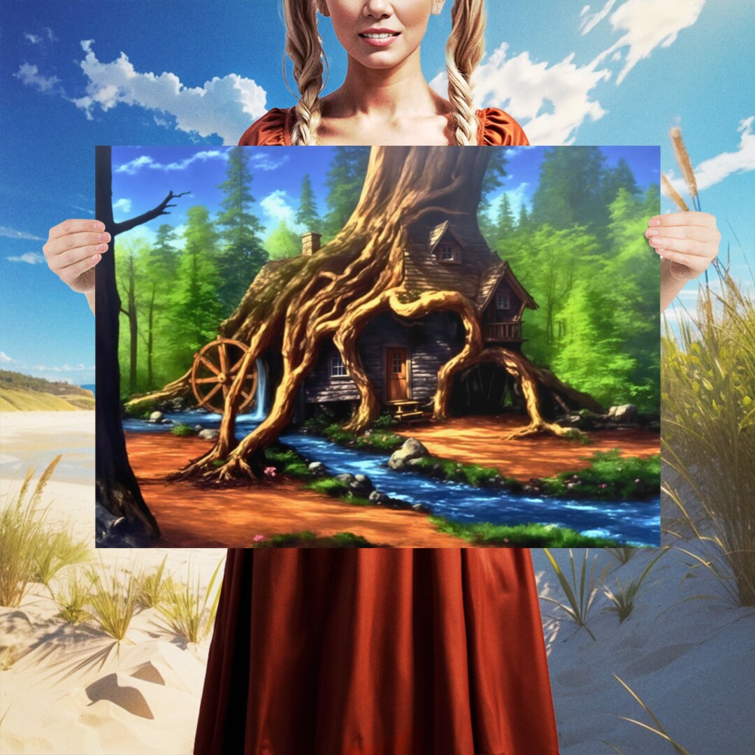 King's Quest 4 Tree House Poster 50 Cm70 Cm - Etsy