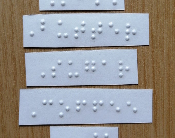 Braille Self Adhesive Labels | Braille Stick on Labels | Braille ...