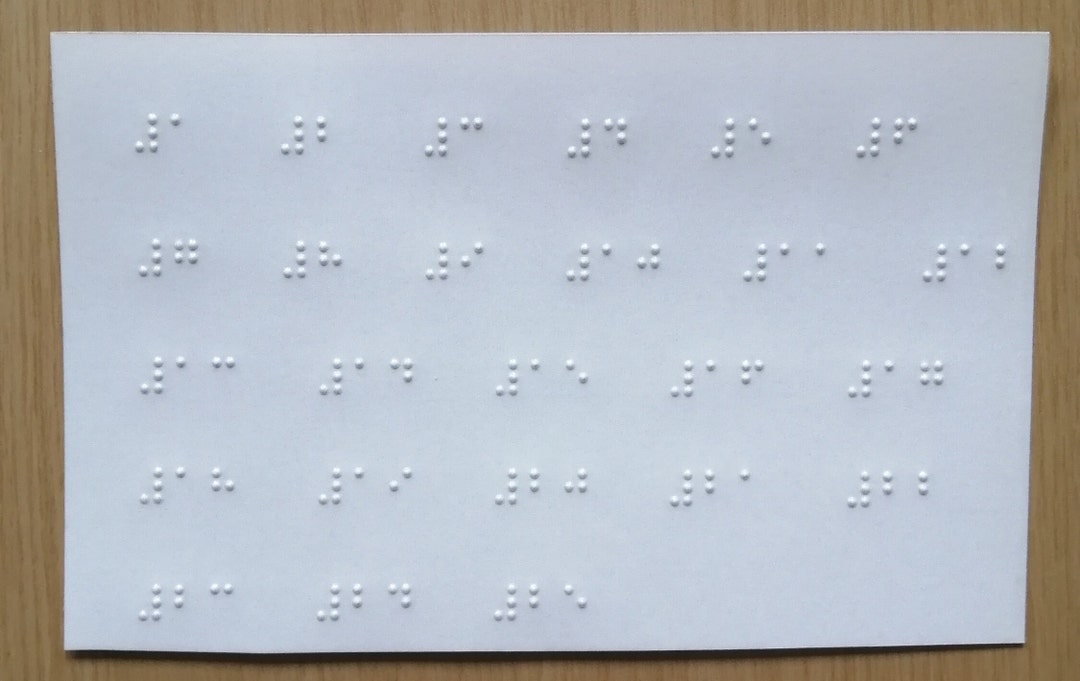 Braille Christmas Advent Calendar Self Adhesive Braille Numbers - Etsy