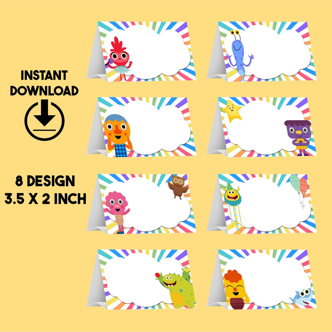 Super Simple Songs Food Label Super Simple Songs Food Tents - Etsy