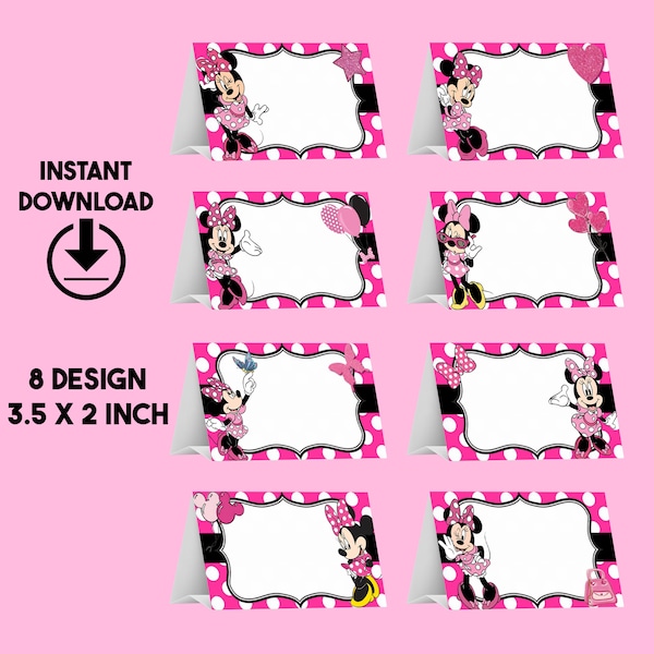 Minnie Food Labels - Etsy