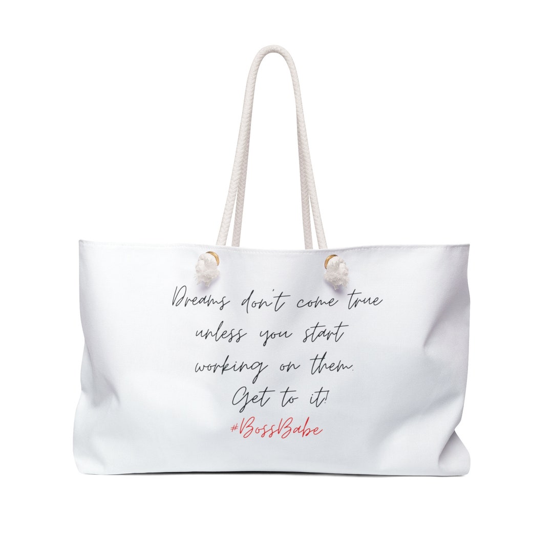 Boss Babe Weekender Bag, Boss Bag, Boss Tote, Large Weekender Tote ...