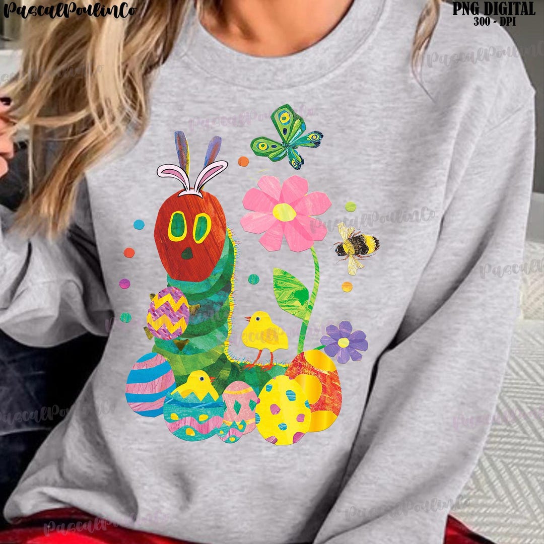 The Very Hungry Caterpillar Easter Png, Book Lover Gift, Bookish Png ...