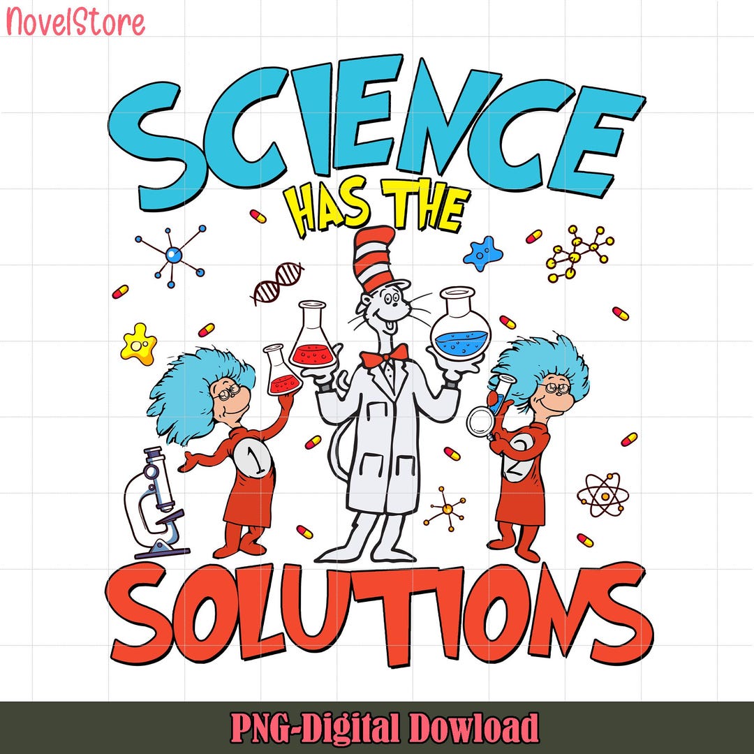 Dr Seuss Science Has the Solutions Png, Coquette Things Png, Blue ...