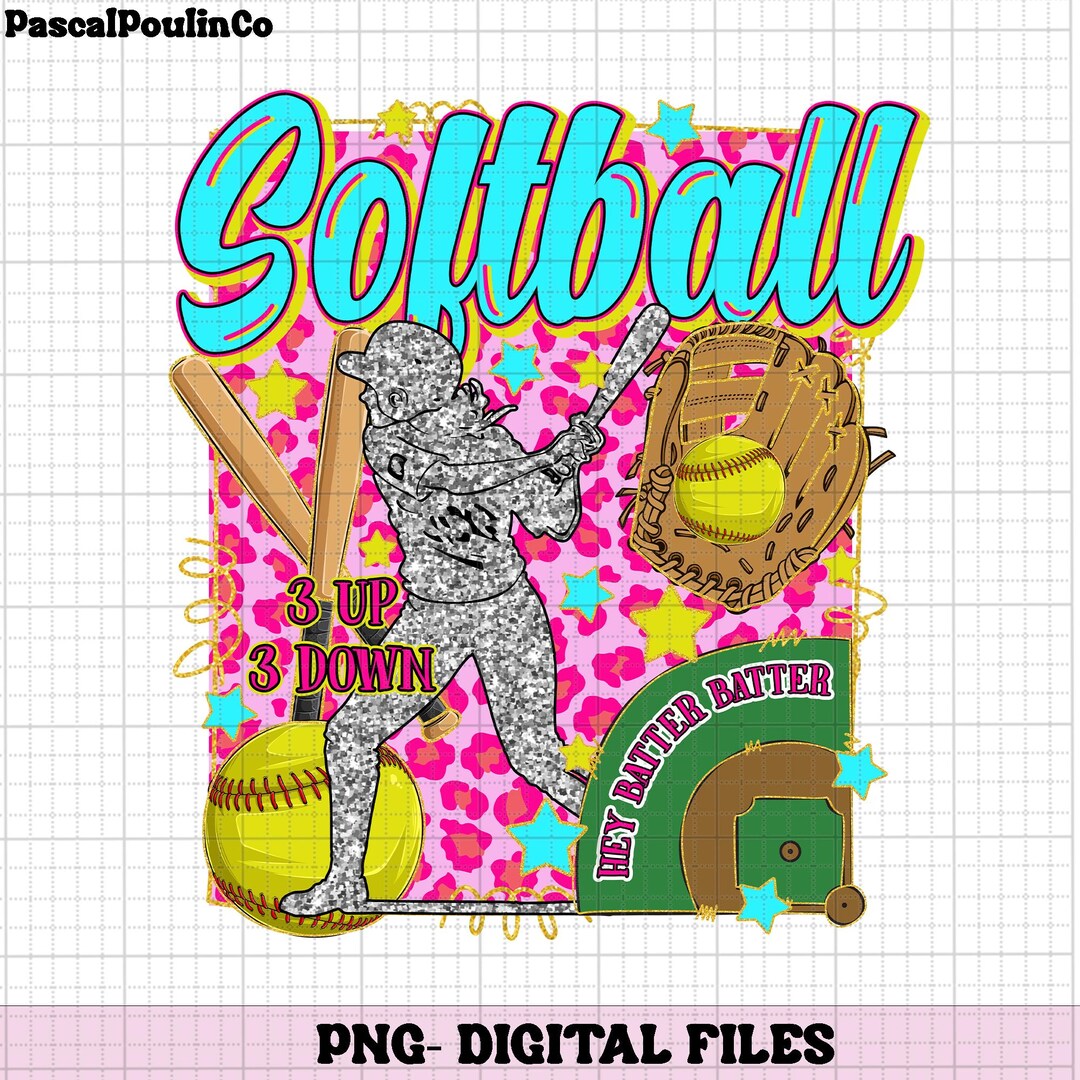 Preppy Softball Game Day Png, Game Day Baseball Coquette PNG, Baseball ...