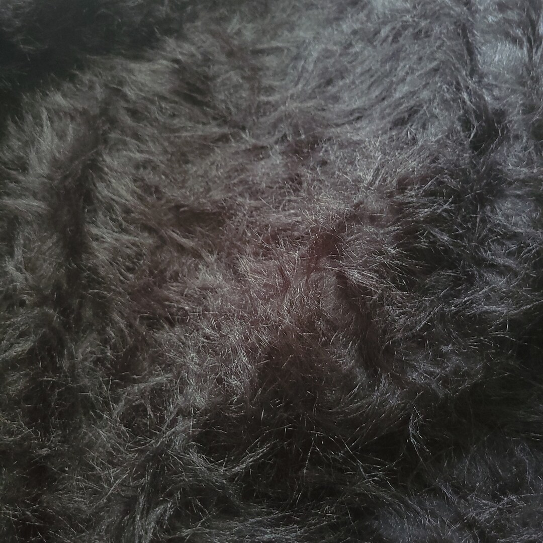 Black Faux Fur Fabric - Etsy