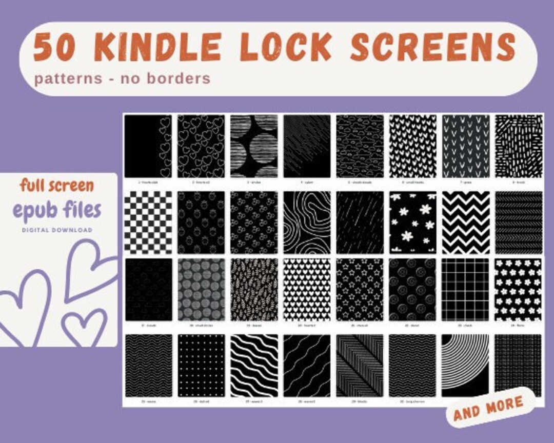 50 Kindle Full Screen Lock Screens - Patterns - Epub Files - Digital ...