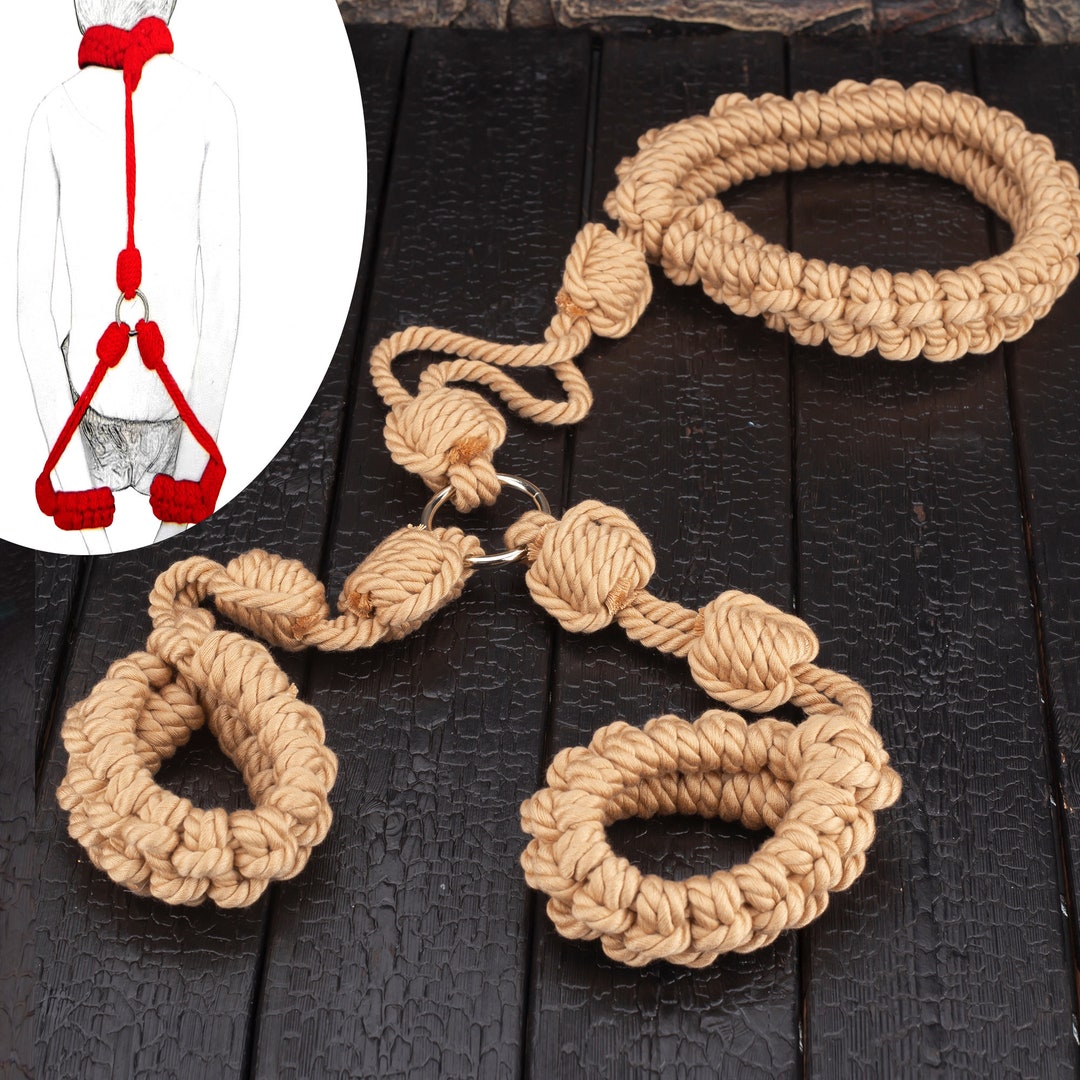 Shibari Rope Back Restraint BDSM Gear for Bondage Aesthetic and ...
