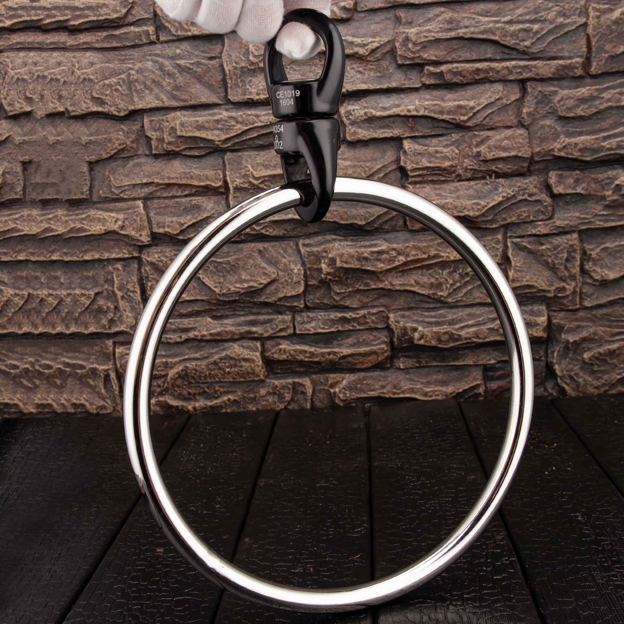 Stainless Steel-plated Steel BDSM Shibari Ring Plus: Perfect for Rope Bondage, Suspension, and ...