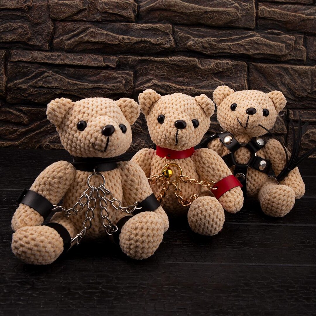 Doll Bear Toy Binding Shackles Bear Keychain Cute Mini Bag Bears Small ...