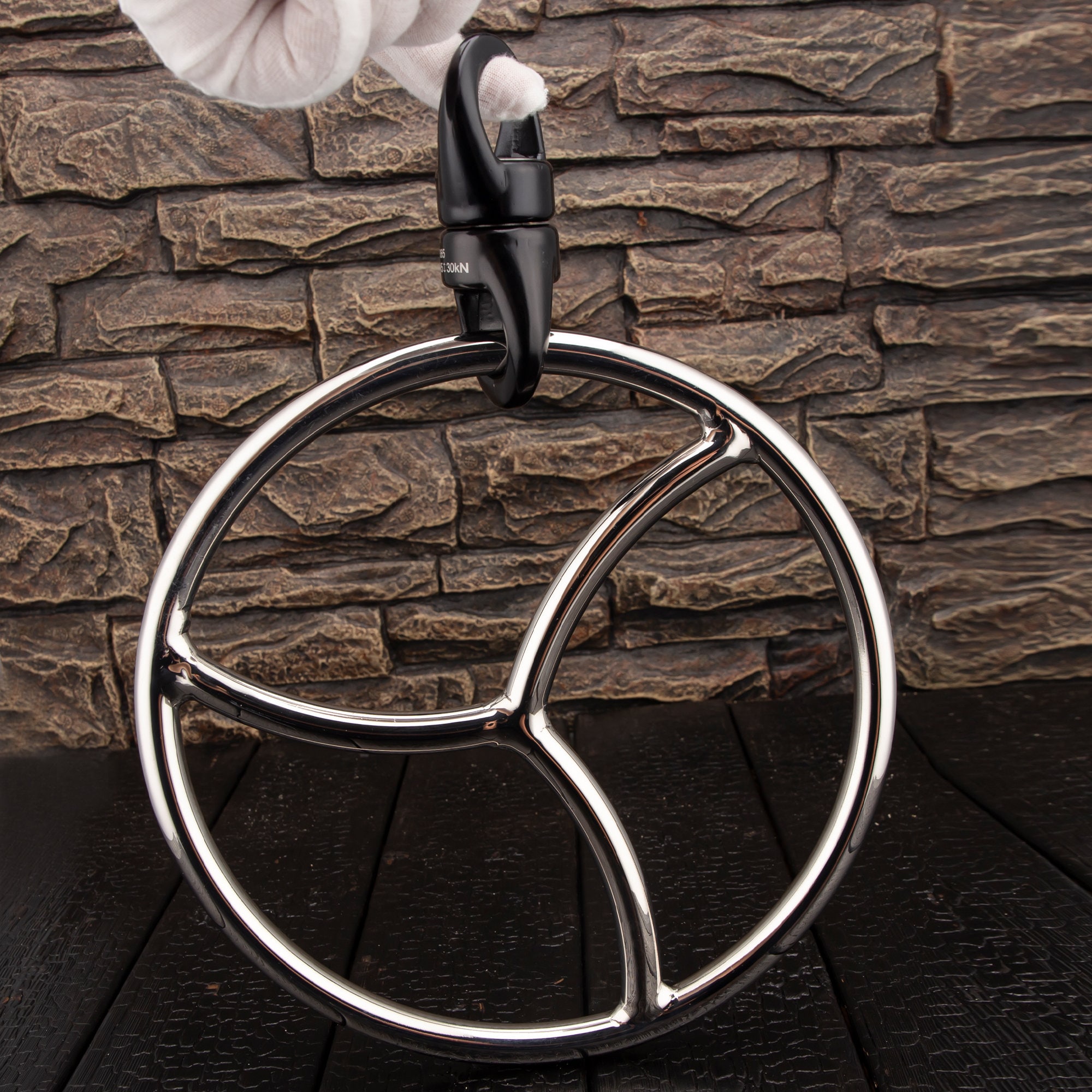 Stainless Steel Shibari Ring With Swivel Clasp: Elevate Your Bondage Experience With Silver ...