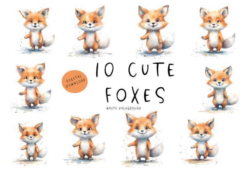 Fox, Foxes, Clipart, Animal Cliparts, Png, Cute Fox, Poster, Frames ...
