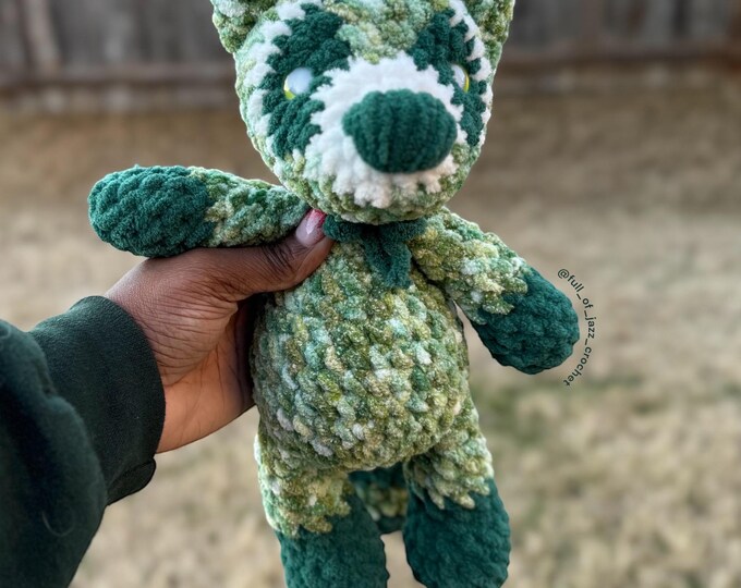 Green Raccoon Plushie Slime Inspired Raccoon Stuffed Animal READY to ...