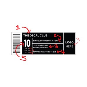 Set of 3 Custom Shoe Box Labels - Perfect for Sneaker Boxes & Party ...