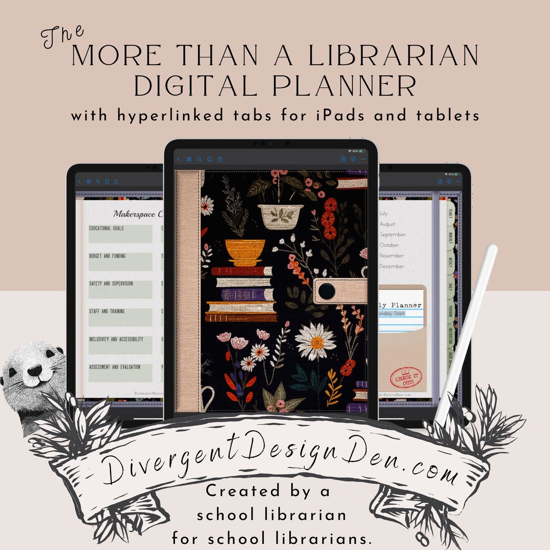 Digital Planner for Librarians | More Than a Librarian Planner | 197 ...
