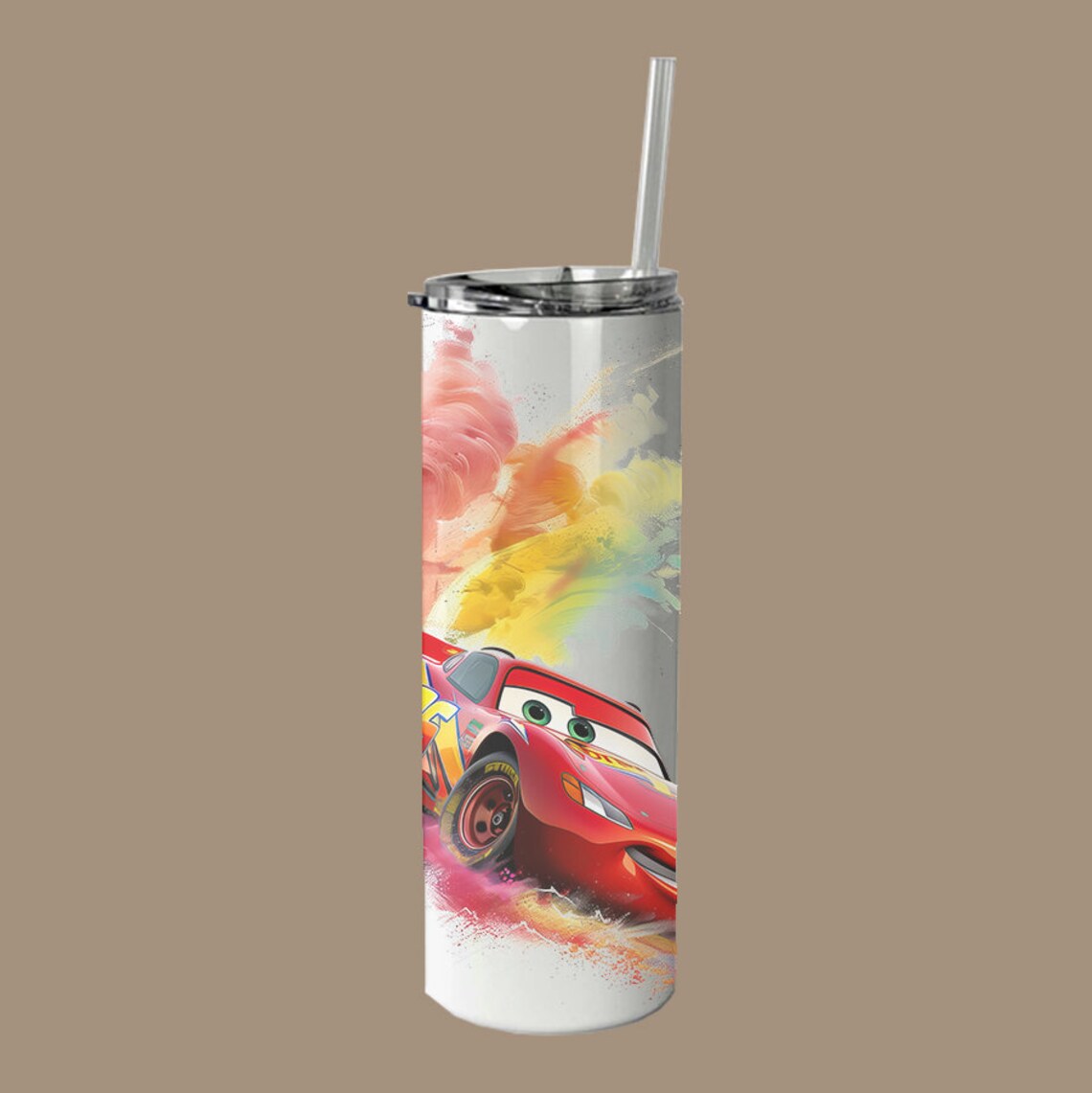 Lightning Mcqueen Cars Splash PNG Clipart Bundle, Watercolor Digital ...