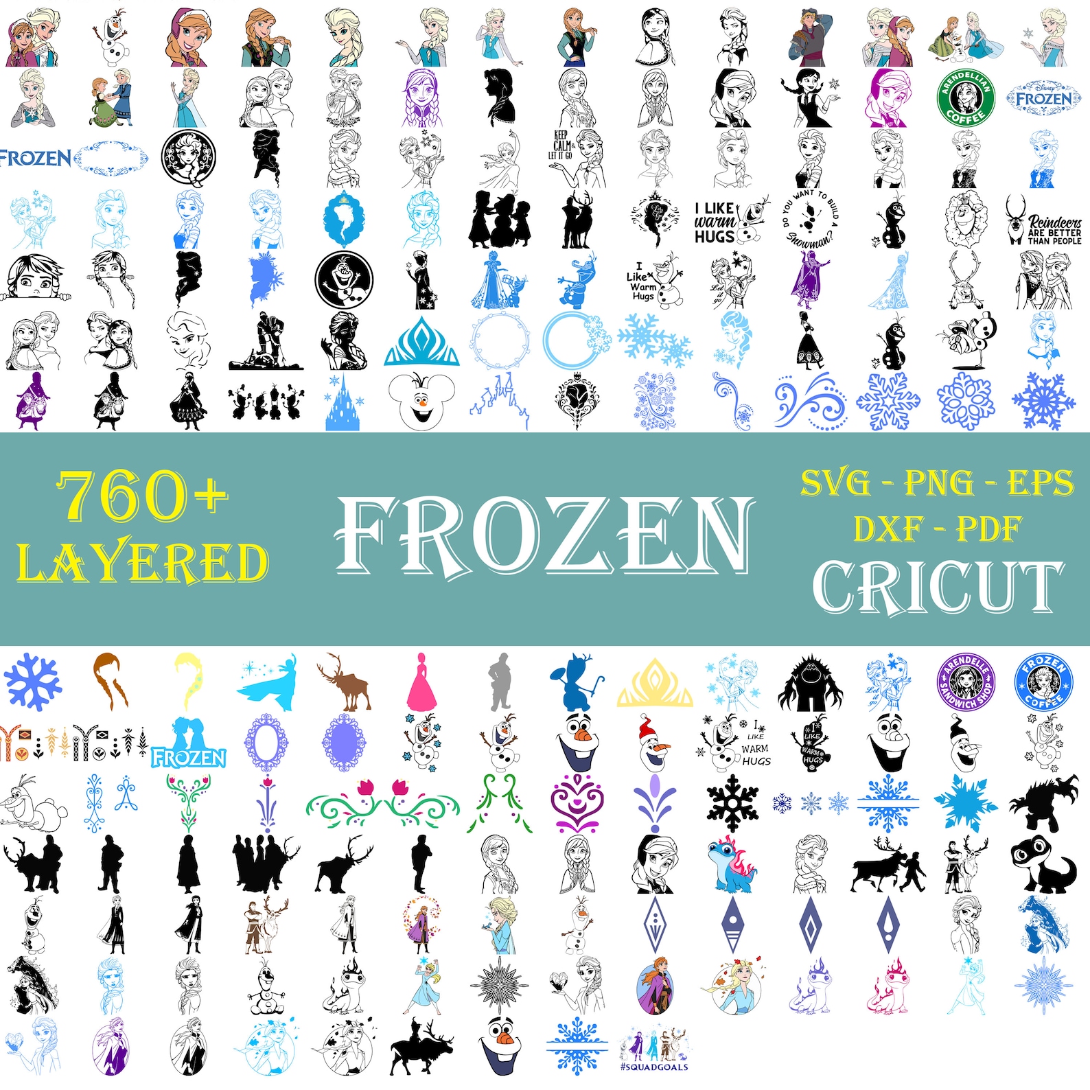 Frozen svg - Etsy