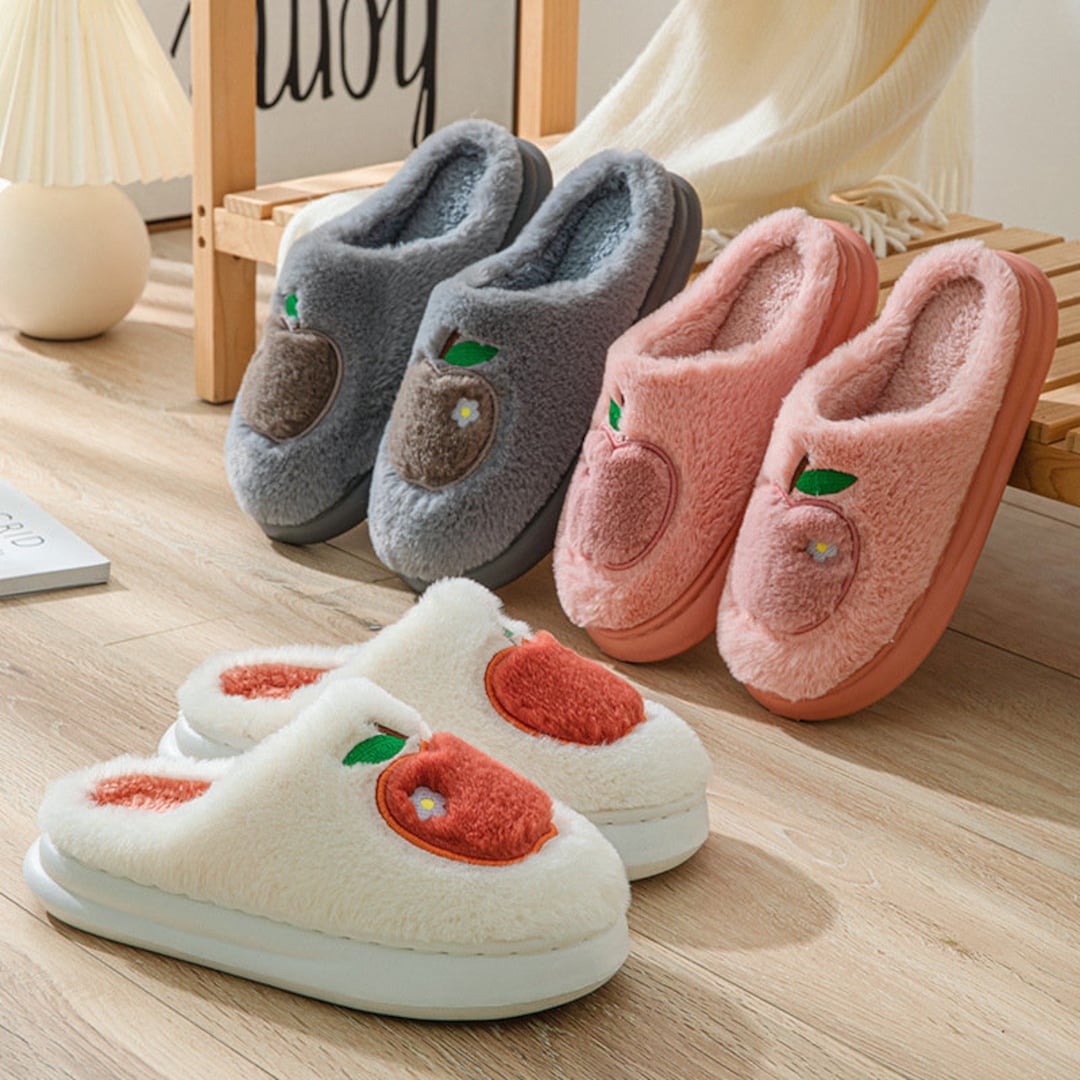 Cotton Slippers for Women Fruit Design Botique Slippers - Etsy