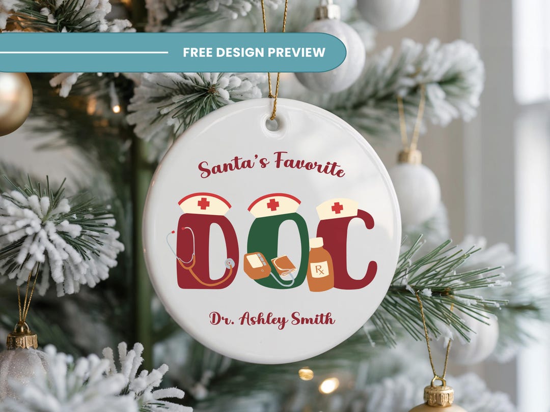 Custom Doctor Gifts, Personalized Ornament MD Gifts, Doctor Gift ...