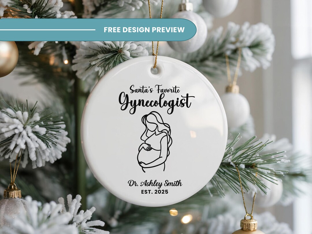 OBGYN Ornament, OBGYN Christmas Ornament, Gynecologist Ornament ...