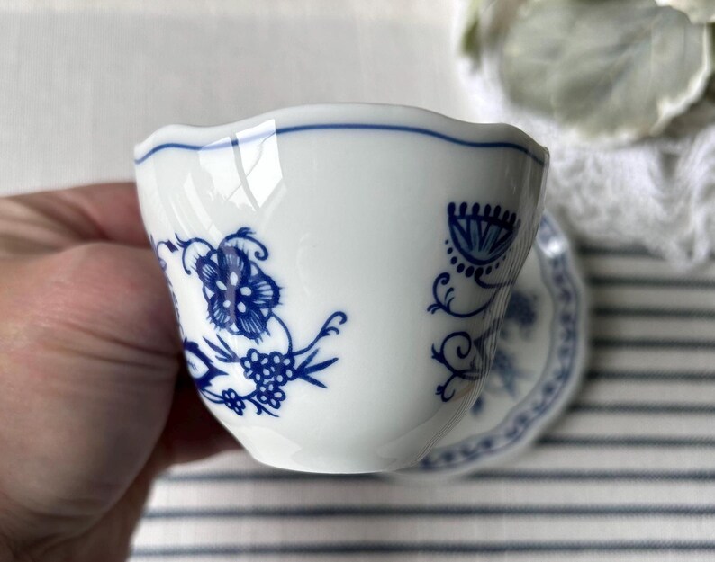 Blue Onion Cup & Saucer by Zwiebelmuster of Germany ~ Porcelain ...