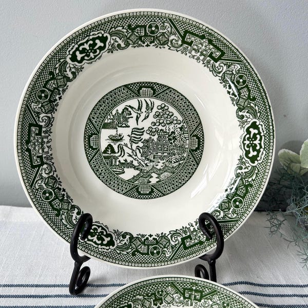 Green Transferware - Etsy