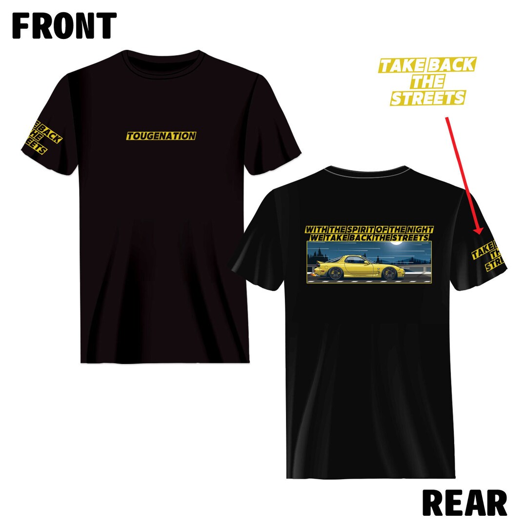 Touge Nation Take Back the Street-series JDM T-shirt : Mazda FD RX7 - Etsy