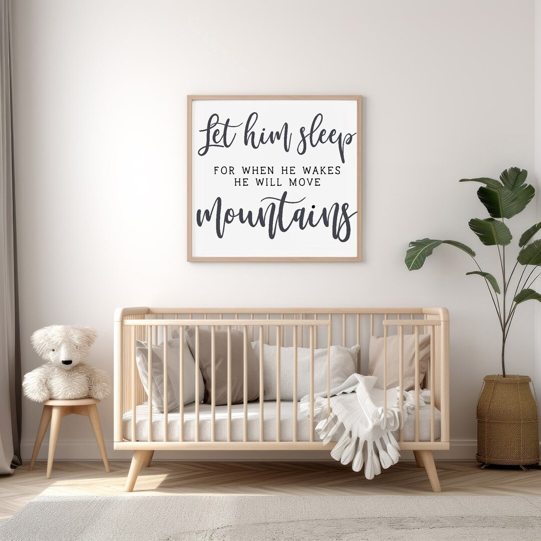 Nursery Room Sign, Framed Nursery, New Baby Wall Decor, Baby Shower ...