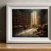 Old Library Oil Painting / Interior Print / Downloadable Print ...