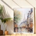 Paris Watercolor, Paris Scene, Paris Art, Paris Painting, Downloadable ...