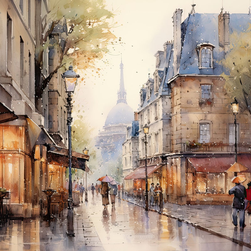 Paris Painting - Etsy