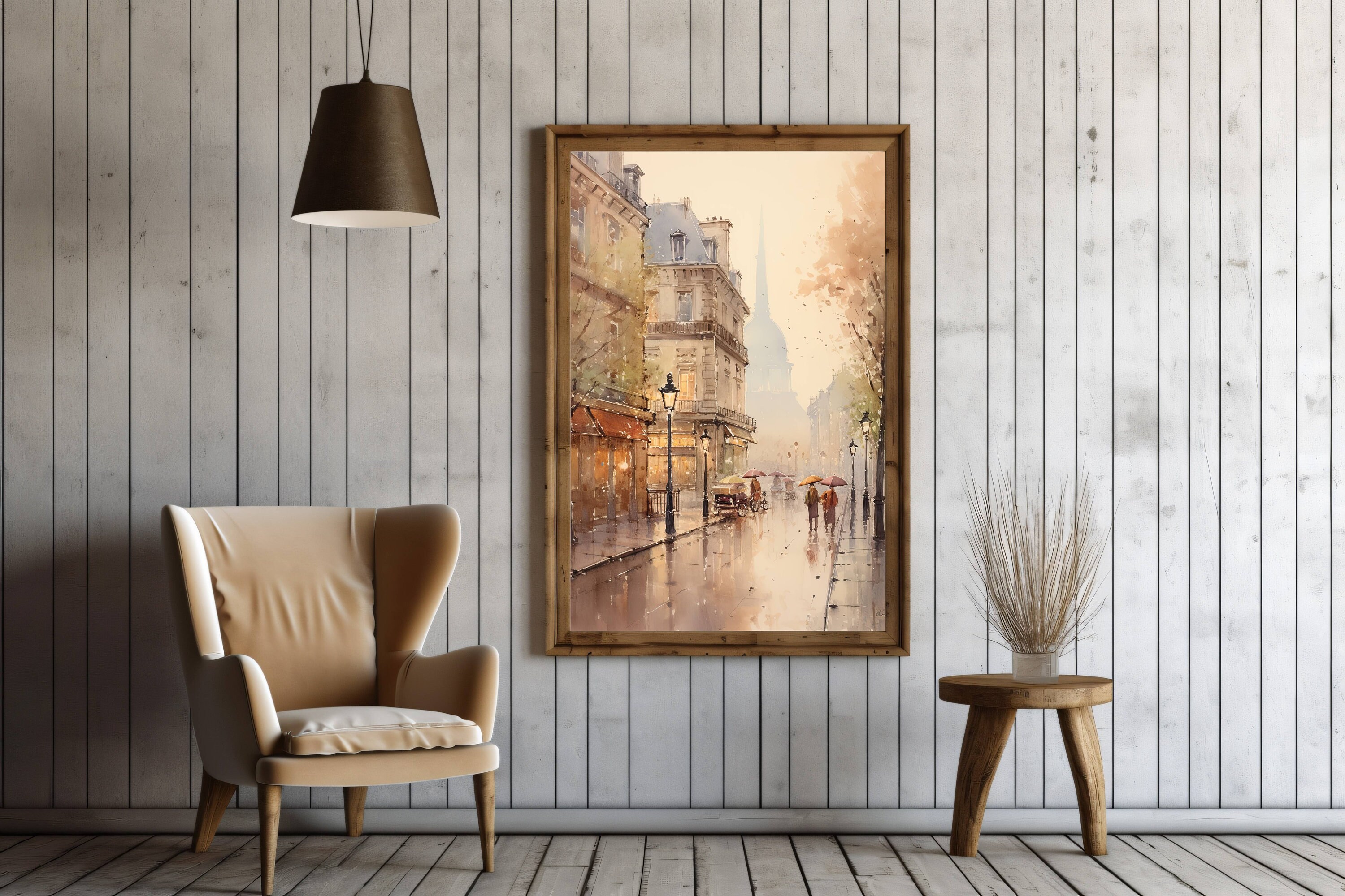 Paris Watercolor, Paris Scene, Paris Art, Watercolor, Downloadable ...