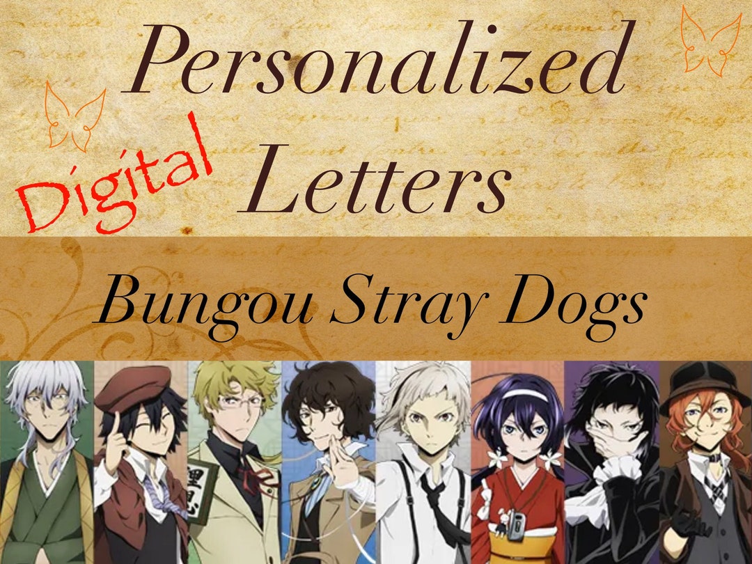 Letter From Bungou Stray Dogs Characters! - Etsy
